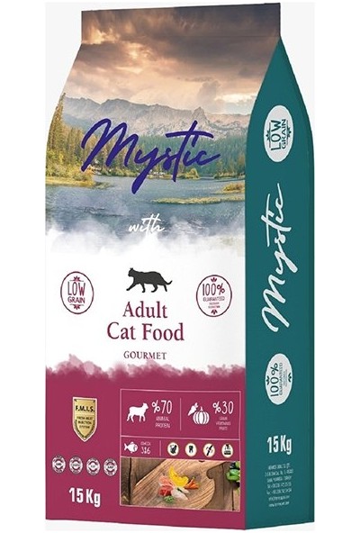 Mystic Gurme Az Tahıllı Yetişkin Kedi Maması 15 kg