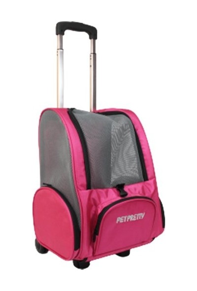 Pet Pretty Petpretty Kedi ve Köpek Çekçekli Sırt Taşıma Çantası Pembe