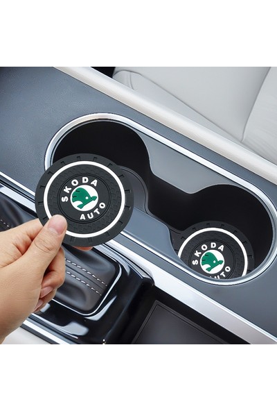Skoda Uyumlu Silikon Bardaklık Altı