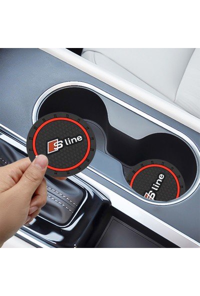 Audi S-Line Uyumlu Silikon Bardaklık Altı Audi S-Line Uyumlu Silikon Bardaklık Altı