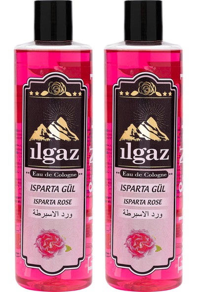 Ilgaz Elit 400 ml 2'li 60° Isparta Gülü Kolonyası