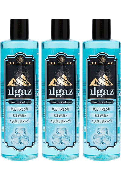 Ilgaz Elit 400 ml 3'lü 80° Ice Fresh Kolonyası Ilgaz Elit 400 ml 3'lü 80° Ice Fresh Kolonyası