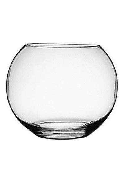 Sigma Dekoratif Şeffaf Yuvarlak Cam Vazo 16X12 cm Sigma Dekoratif Şeffaf Yuvarlak Cam Vazo 16X12 cm