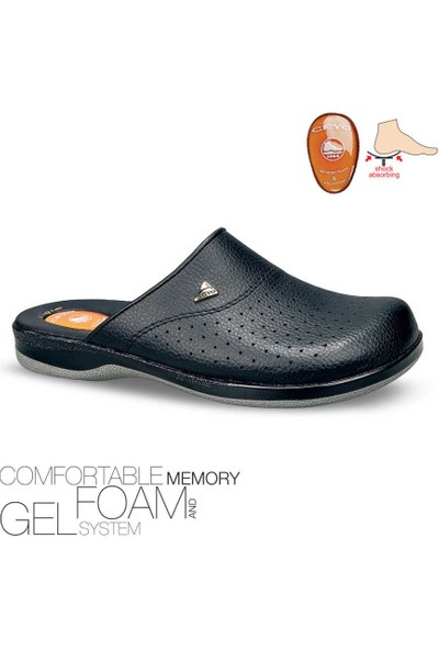 Ceyo Sabo Erkek Terlik 9846 Flex-1 Merdane Siyah 45