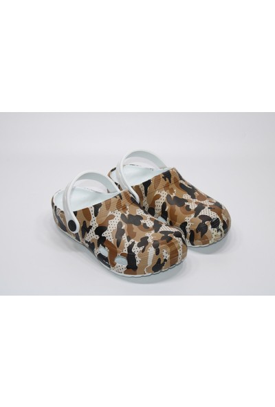 Gezer Hem Terlik Hem Sandalet Olabilen Ultra Hafif Kaymaz Kahve Kamuflaj Sabo Terlik Gezer Hem Terlik Hem Sandalet Olabilen Ultra Hafif Kaymaz Kahve Kamuflaj Sabo Terlik