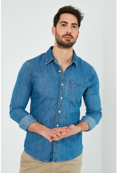 Levi's Erkek Orta indigo T-Shirt