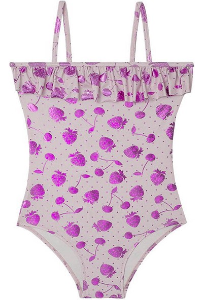 Slipstop Fırfırlı Çabuk Kuruyan Lingo Mayo Unisex Çocuk Mayo SM21110196