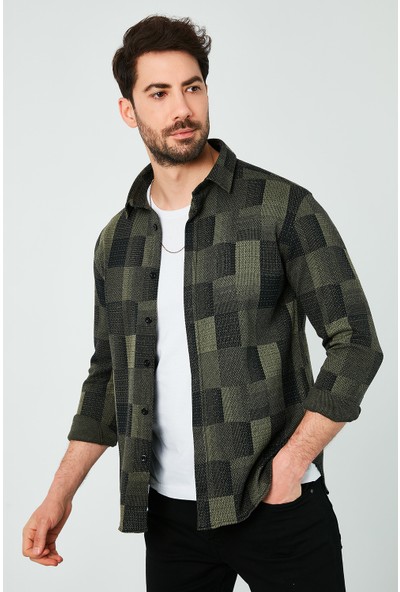 Buratti Pamuklu Slim Fit Uzun Kollu Gömlek Erkek GÖMLEK 5910084