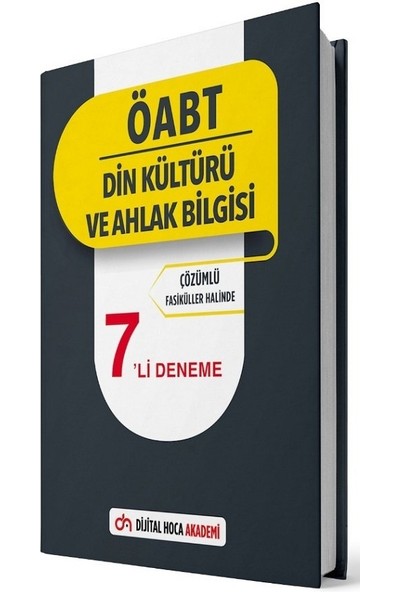 Dijital Hoca ÖABT Din Kültürü Öğretmenliği 7 Deneme Çözümlü