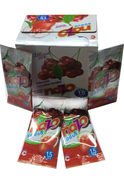 Nazo Vişne Aromalı Içecek Tozu 9 gr x 24'lü Nazo Vişne Aromalı Içecek Tozu 9 gr x 24'lü
