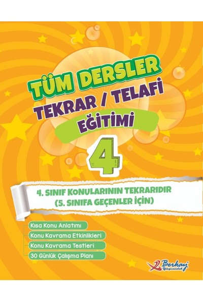 Berkay Yayınları Tüm Dersler Tekrar Telafi Eğitimi Berkay Yayınları Tüm Dersler Tekrar Telafi Eğitimi