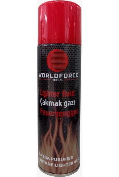 Worldforce 220 ml Çakmak Tüpü Lpg Pürmüz Gazı