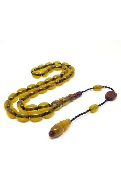 Neyhane Tesbih & Gümüş Çubuk Malzeme Sıkma Kehribar Sistem Püsküllü