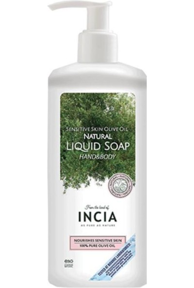 Incia Hassas Ciltler Için Doğal Sıvı Sabun 1000 ml Incia Hassas Ciltler Için Doğal Sıvı Sabun 1000 ml