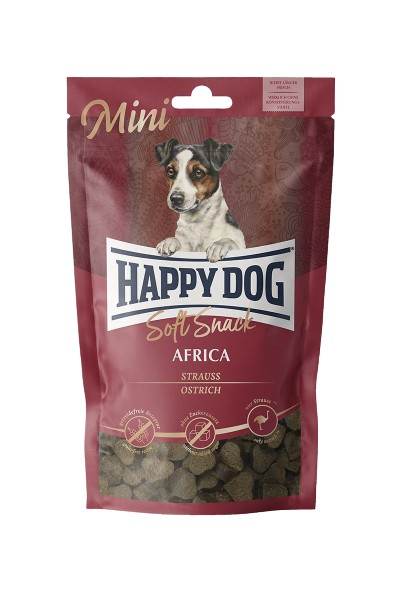 Happy Dog Deve Kuşu Etli Tahılsız Köpek Ödül Maması 100 gr x 5