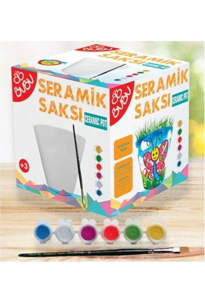 Bu-Bu Seramik Saksı Boyama SB0007