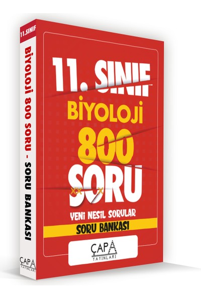 Çapa Yayınları 11. Sınıf Biyoloji Soru Bankası