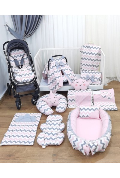 Zigzag Komple Set Tutmalı 15 Parça Pembe Zigzag Komple Set Tutmalı 15 Parça Pembe