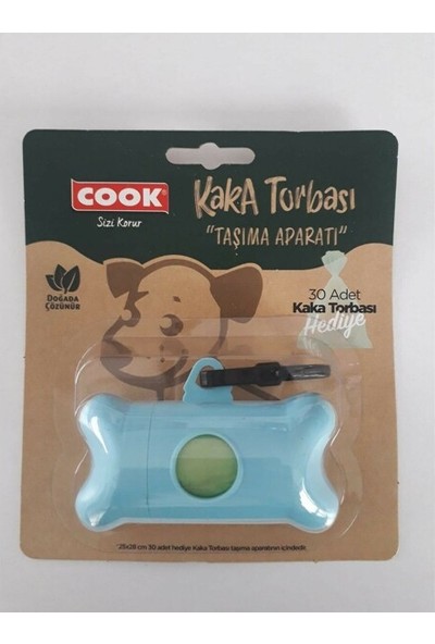 Cook Evcil Hayvan Kaka Torbası Kit-Mavi Cook Evcil Hayvan Kaka Torbası Kit-Mavi