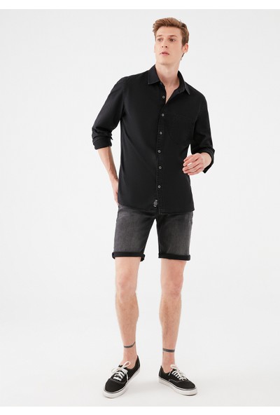 Mavi Brian Mavi Premium Gri Jean Şort Mavi Brian Mavi Premium Gri Jean Şort