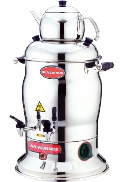 Silver Çay Semaveri 16 Lt Tek Demlik Silver Çay Semaveri 16 Lt Tek Demlik