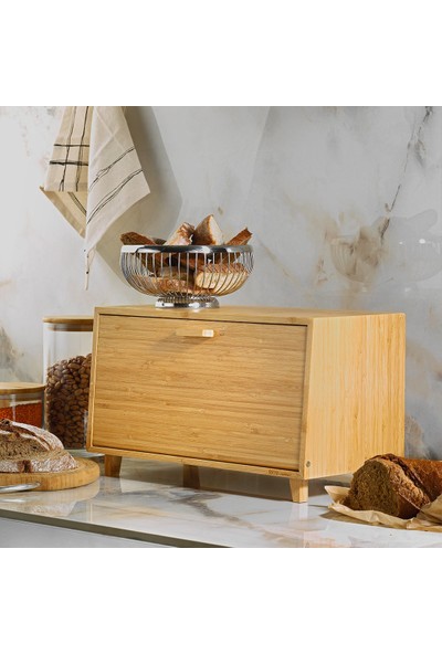 Fecra By Bambum Panny Ekmek Saklama Kabı Bambu