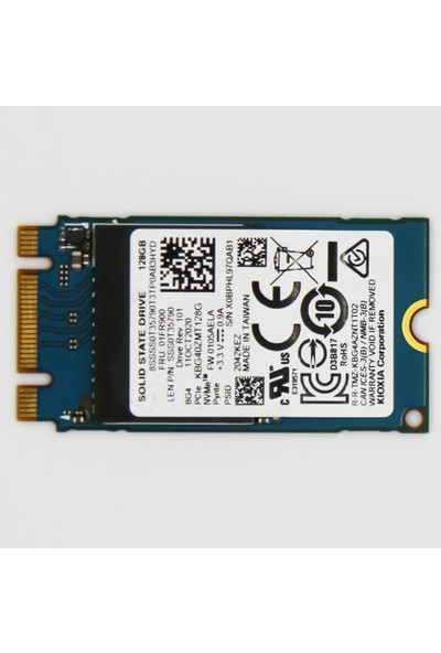 Toshıba KBG40ZMT 128GB 2000MB-600MB/s M.2 NVMe SSD