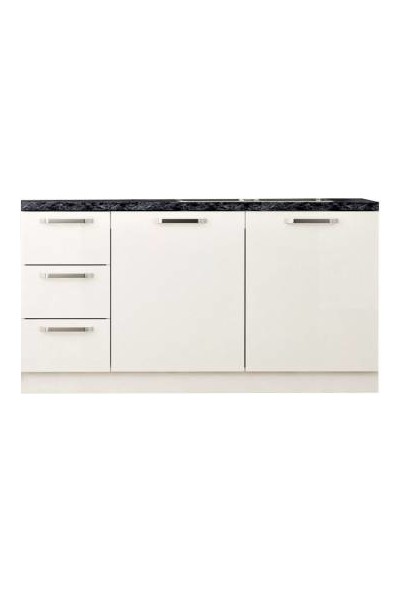 Ahşap Mobilya 120'CM Mutfak Dolabı Alt Modül Beyaz Ahşap Mobilya 120'CM Mutfak Dolabı Alt Modül Beyaz