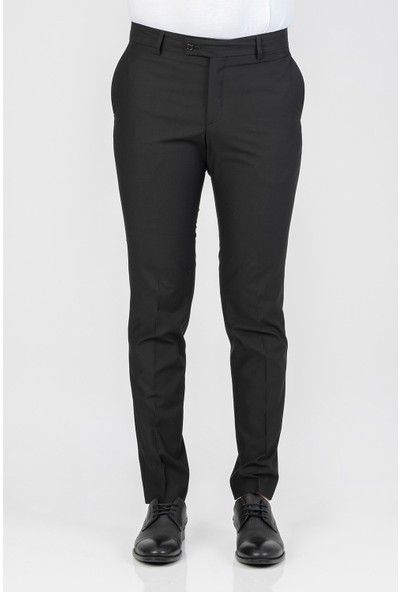 White Stone Goulburn Slim Fit Kumaş Pantolon Siyah