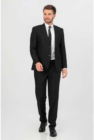 White Stone Mattersburg Slim Fit 4 Drop Takım Elbise Siyah White Stone Mattersburg Slim Fit 4 Drop Takım Elbise Siyah