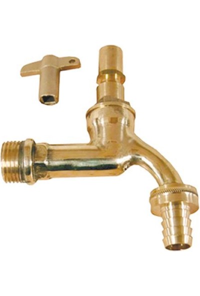 Damlasu Anahtarlı Sarı Musluk