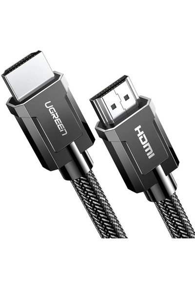 Ugreen 8k 60Hz HDMI 2.1 Örgülü Görüntü Aktarma Kablosu 2 Metre