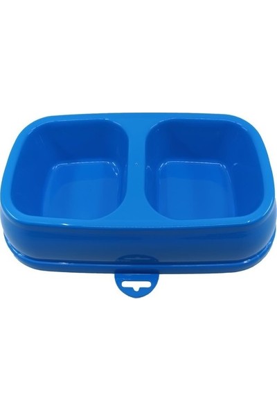 Blue Home's Çift Bölme Mama ve Su Kabı Büyük Boy