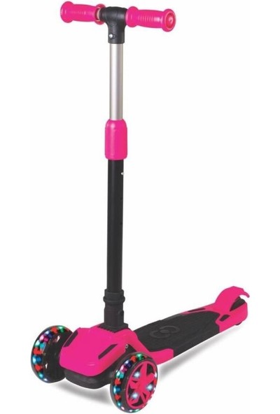 Cool Wheels Tulpar 3 Tekerlekli Işıklı Katlanır Scooter Pembe Cool Wheels Tulpar 3 Tekerlekli Işıklı Katlanır Scooter Pembe