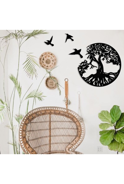 Thorqtech Yaşam Ağacı ve Kuşlar Metal Tablo Dekoratif Metal Tablo 40 cm Thorqtech Yaşam Ağacı ve Kuşlar Metal Tablo Dekoratif Metal Tablo 40 cm