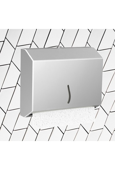 Cekinox Vip Avm-Benzinlik-Cafe Tip Z Katlı Kağıt Havlu Verici Paslanmaz