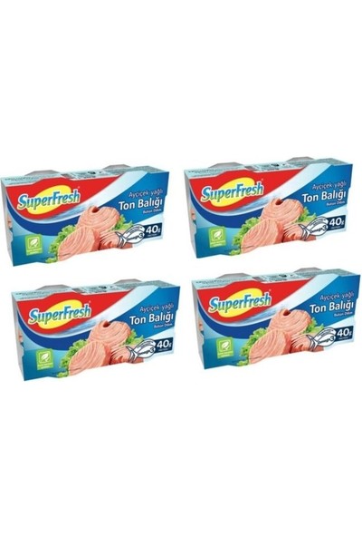 Superfresh Bütün Dilim Ton Balığı 2x 150 gr 4 Paket Superfresh Bütün Dilim Ton Balığı 2x 150 gr 4 Paket