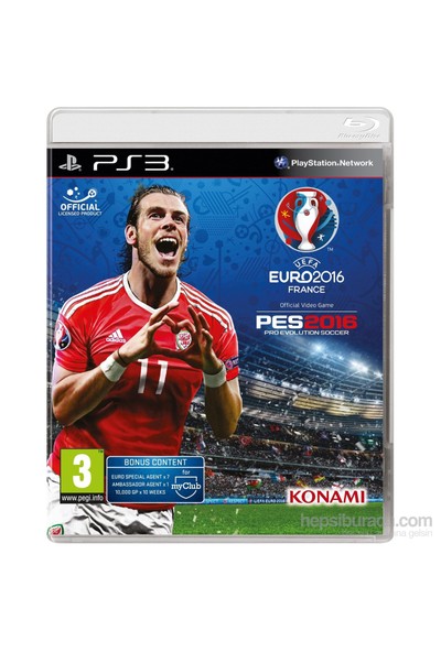 Konami Pes 2016 (Euro 2016) Ps3 Oyun (Türkçe Menü) Konami Pes 2016 (Euro 2016) Ps3 Oyun (Türkçe Menü)