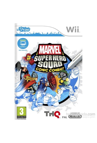 Thq Wii Udraw Marvel Super Hero Squad Comıc Combat