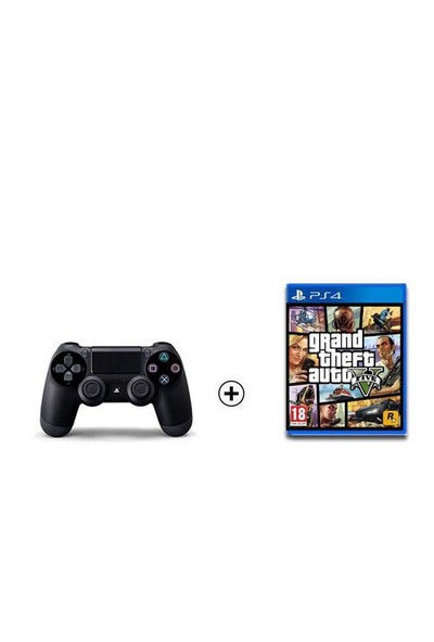 Sony Playstation Dualshock 4 + Gta5 Ps4 Oyun Sony Playstation Dualshock 4 + Gta5 Ps4 Oyun