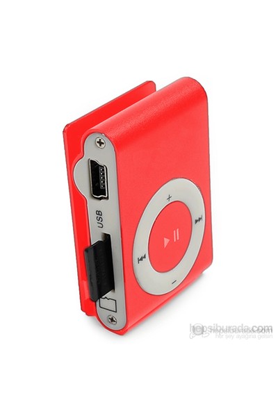 Player PL-101 8GB Mp3 Çalar - Kırmızı