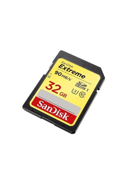 Sandisk Extreme SDHC Card 32GB 90MB/s Class 10 UHS-I U3 Hafıza Kartı SDSDXNE-032G-GNCIN Sandisk Extreme SDHC Card 32GB 90MB/s Class 10 UHS-I U3 Hafıza Kartı SDSDXNE-032G-GNCIN