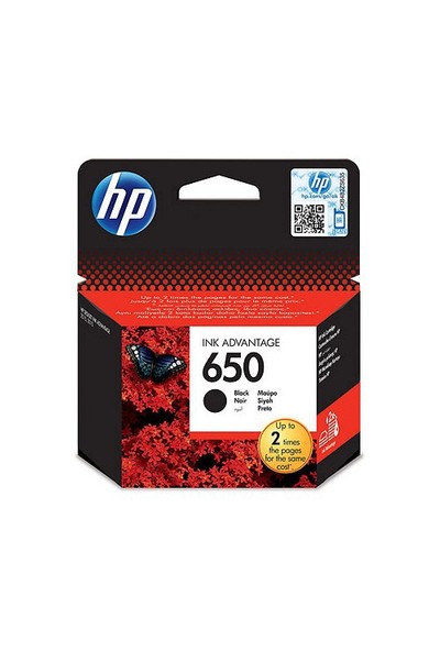 HP 650 Siyah Mürekkep Kartuşu (CZ101AE)