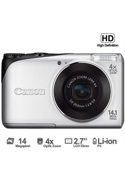 Canon DSC Powershot A2200 14.1 MP 2.7 Canon DSC Powershot A2200 14.1 MP 2.7