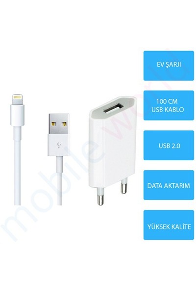 Mobile World iPad Mini / Mini 2 / Mini 3 Şarj Seti