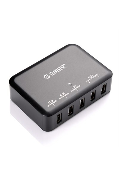 Orico DCAP-5S-BK 5 Port USB Şarj Cihazı Orico DCAP-5S-BK 5 Port USB Şarj Cihazı