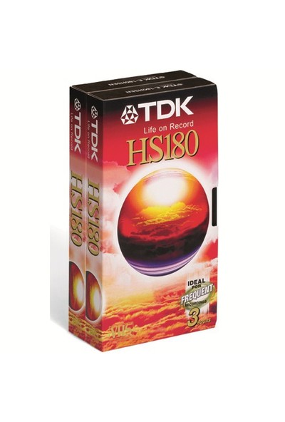 TDK VHS HS180 Kaset TDK VHS HS180 Kaset
