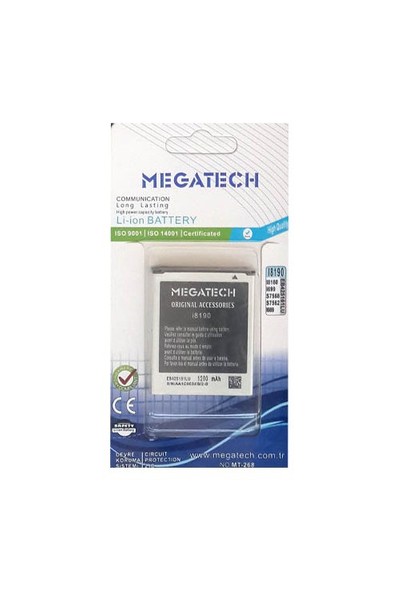 Megatech Mt-268 İ8190 Batarya Megatech Mt-268 İ8190 Batarya