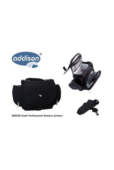 Addison 300209 Siyah Profesyonel Kamera Çantası Addison 300209 Siyah Profesyonel Kamera Çantası