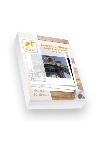 Rovi Everyday Parlak Fotoğraf Kağıdı - 140Gsm - 50Yp - A5